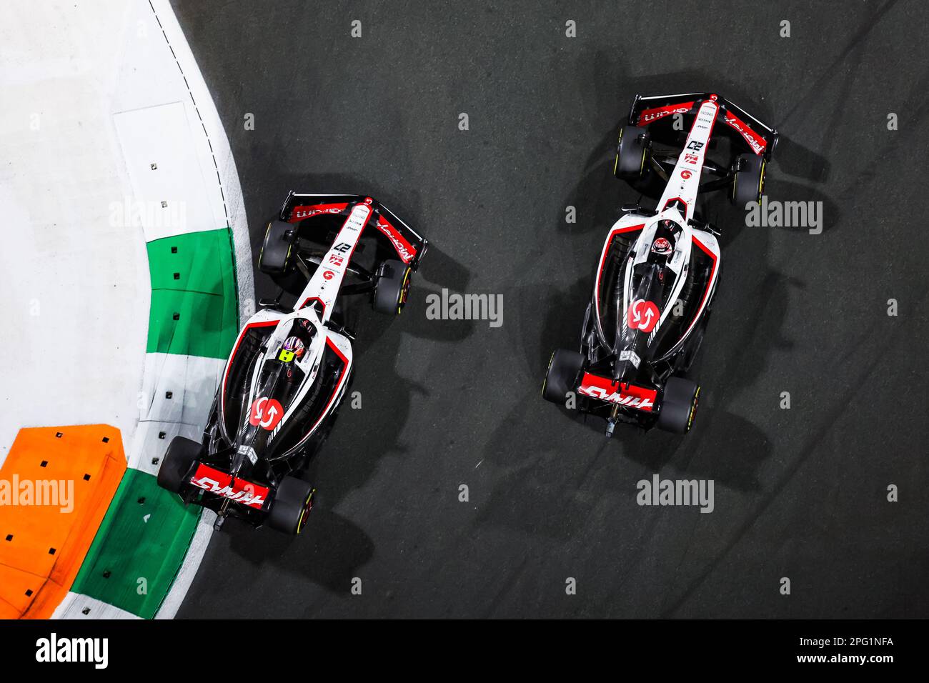 Jeddah, Saudi Arabia. 19th Mar, 2023. 20 MAGNUSSEN Kevin (den), Haas F1 Team VF-23 Ferrari, 27 ...