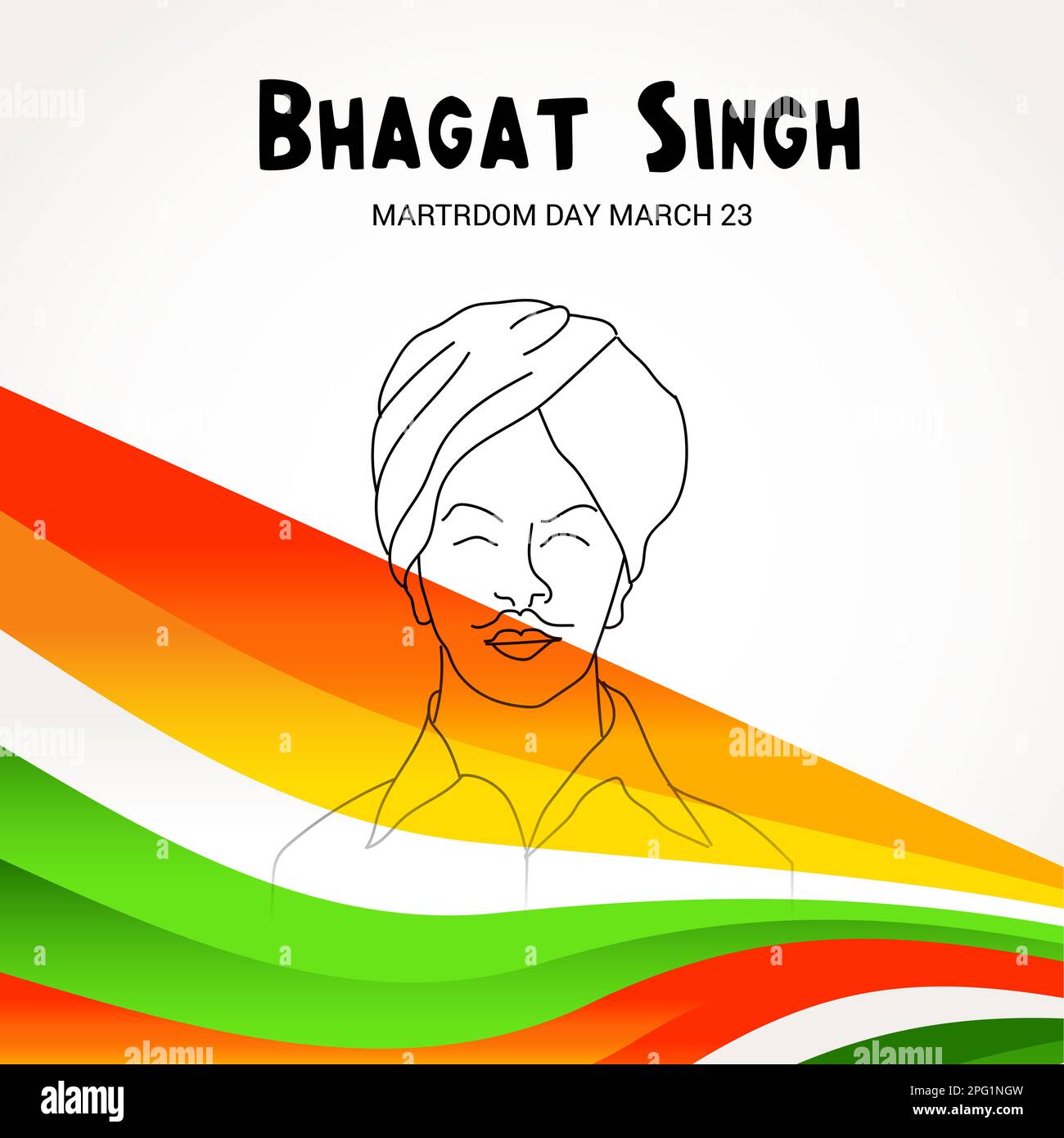 Vector illustration of a Background for Indian Martyr's Day with ...