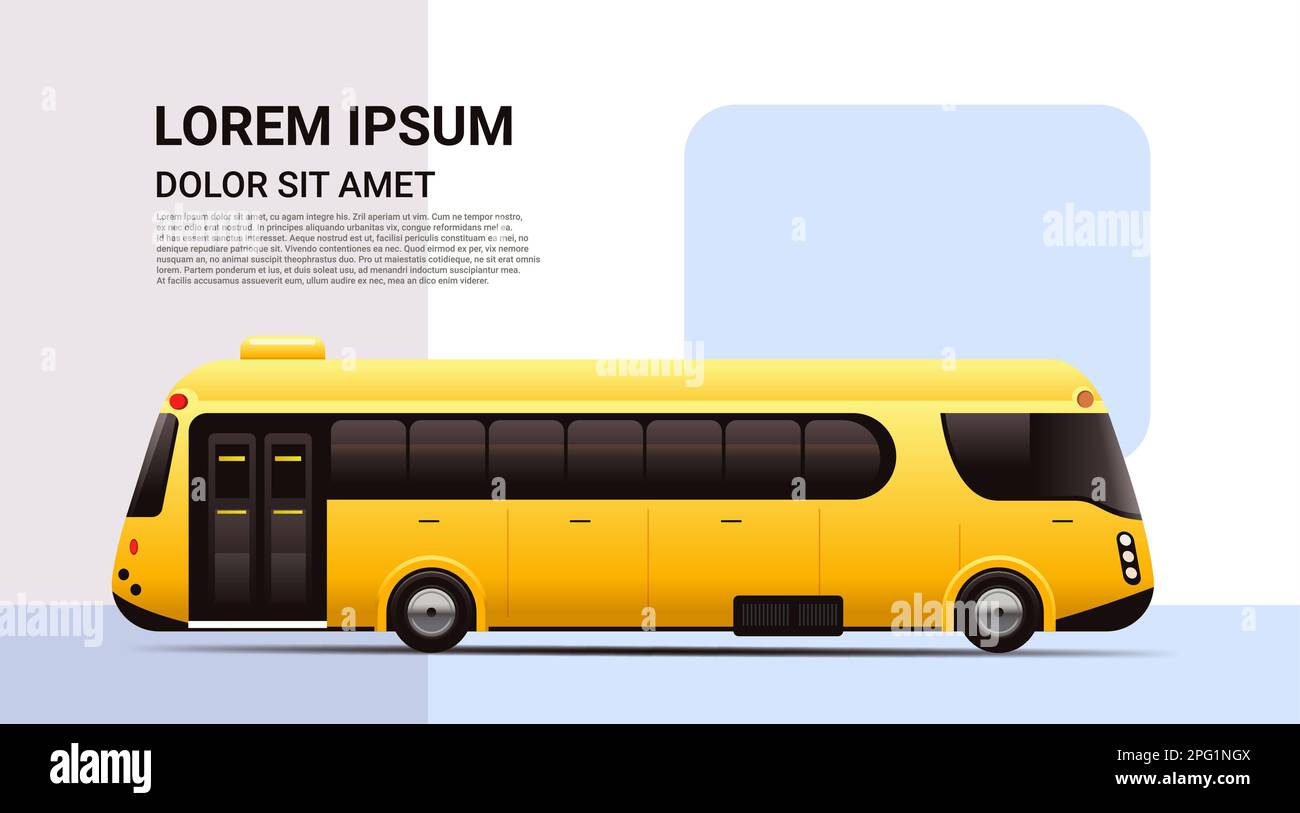 city bus vehicle modern public transport urban and countryside traffic ...