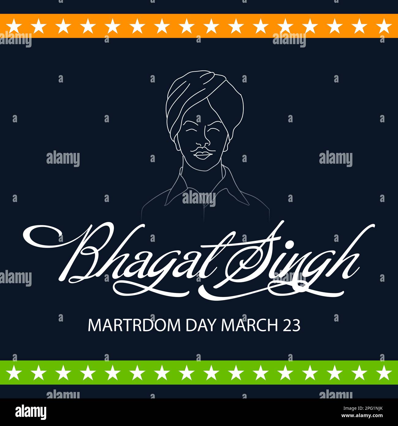 Vector illustration of a Background for Indian Martyr's Day with ...