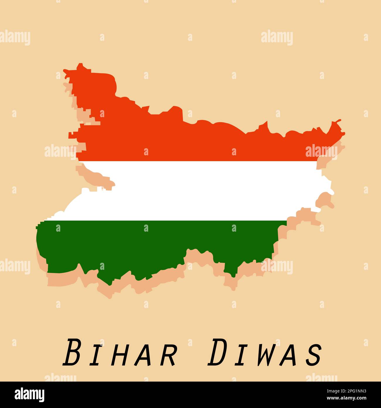 Vector illustration of a Background for Bihar Diwas Stock Photo - Alamy