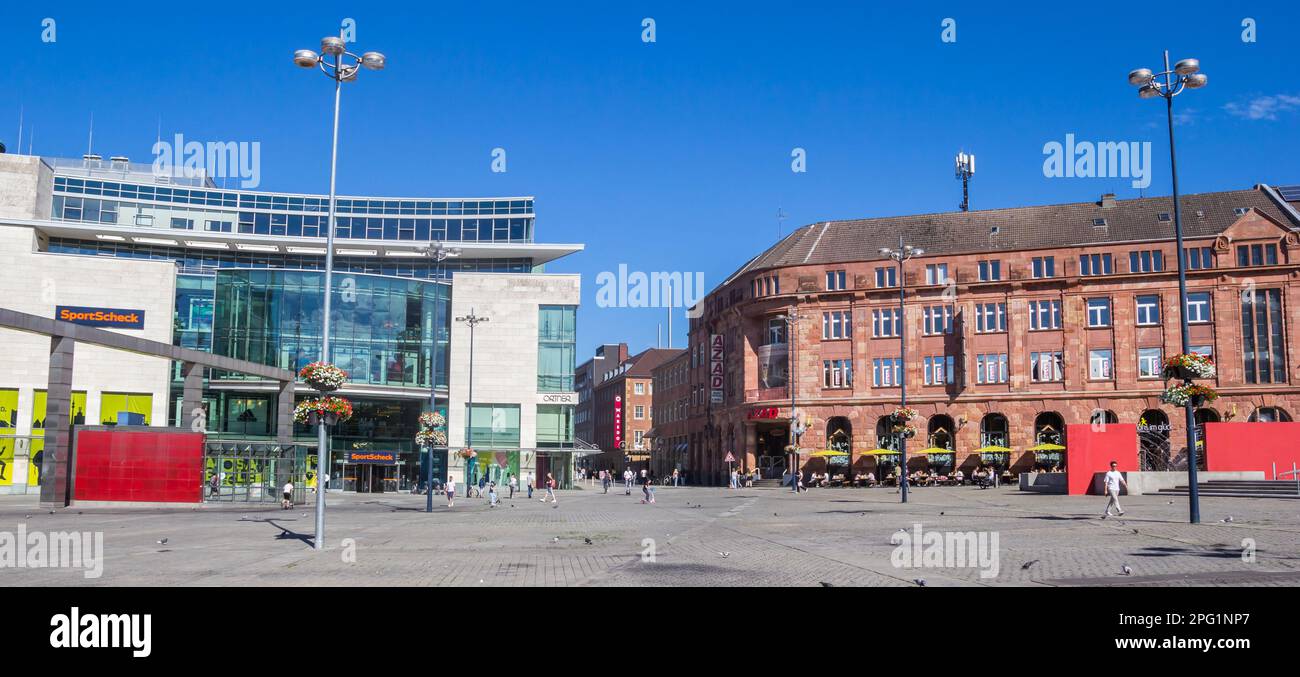 Panorama of the Hansaplatz square in Dortmund, Germany Stock Photo - Alamy