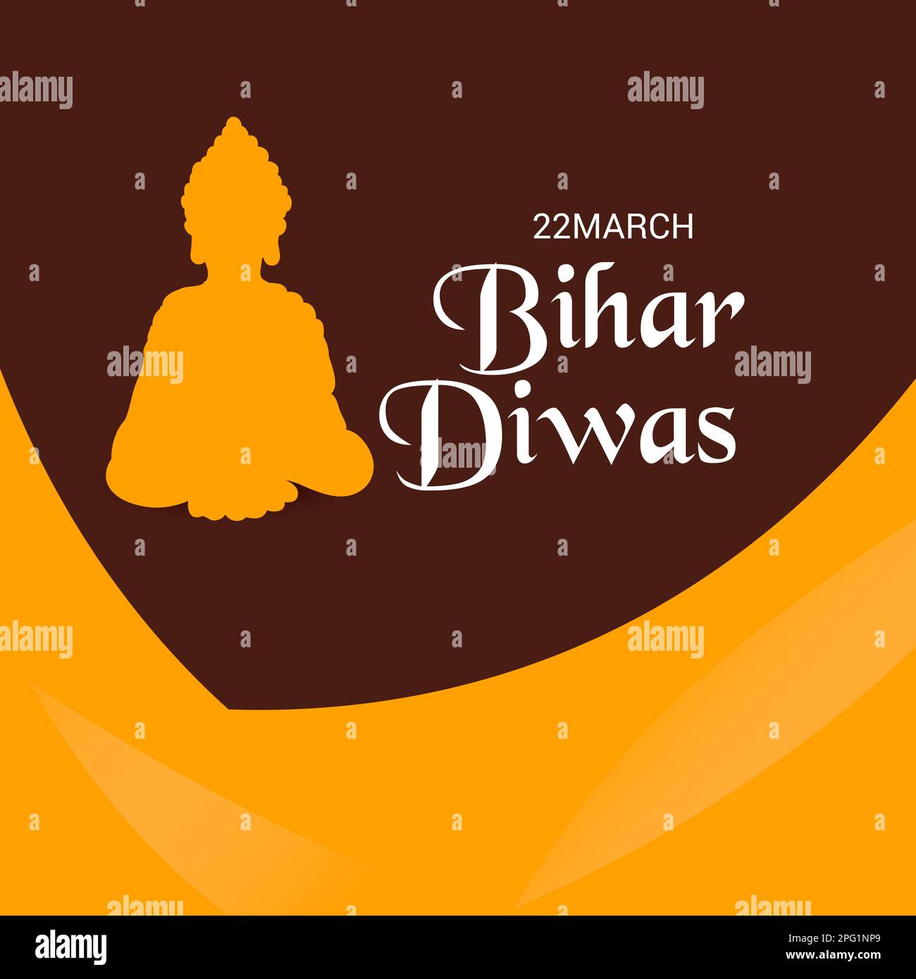 Vector illustration of a Background for Bihar Diwas Stock Photo - Alamy