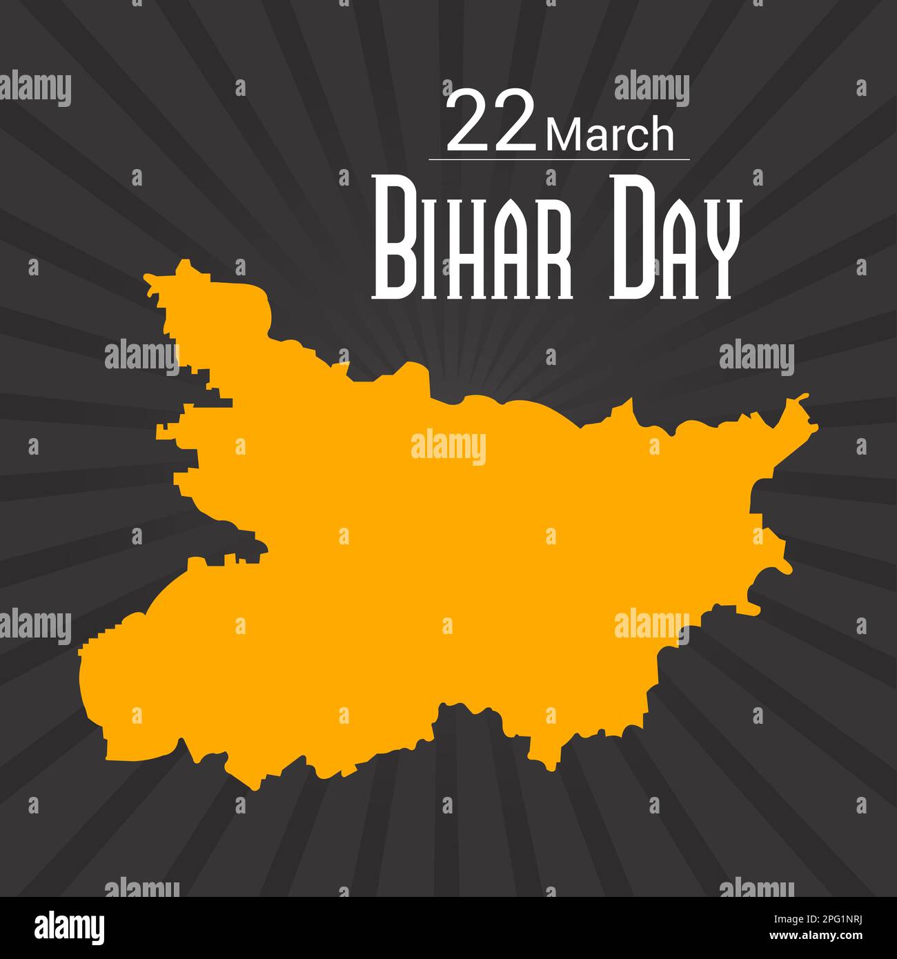 Vector illustration of a Background for Bihar Diwas Stock Photo - Alamy
