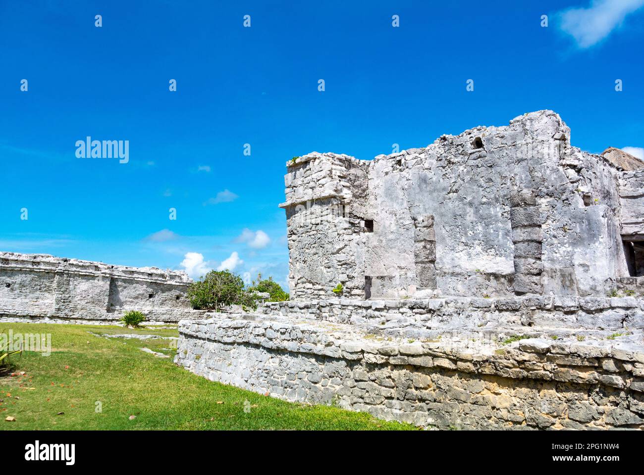 Tulum, Quintana Roo, Mexico, Ruins of Mayan ruins complex in Tulm Stock ...