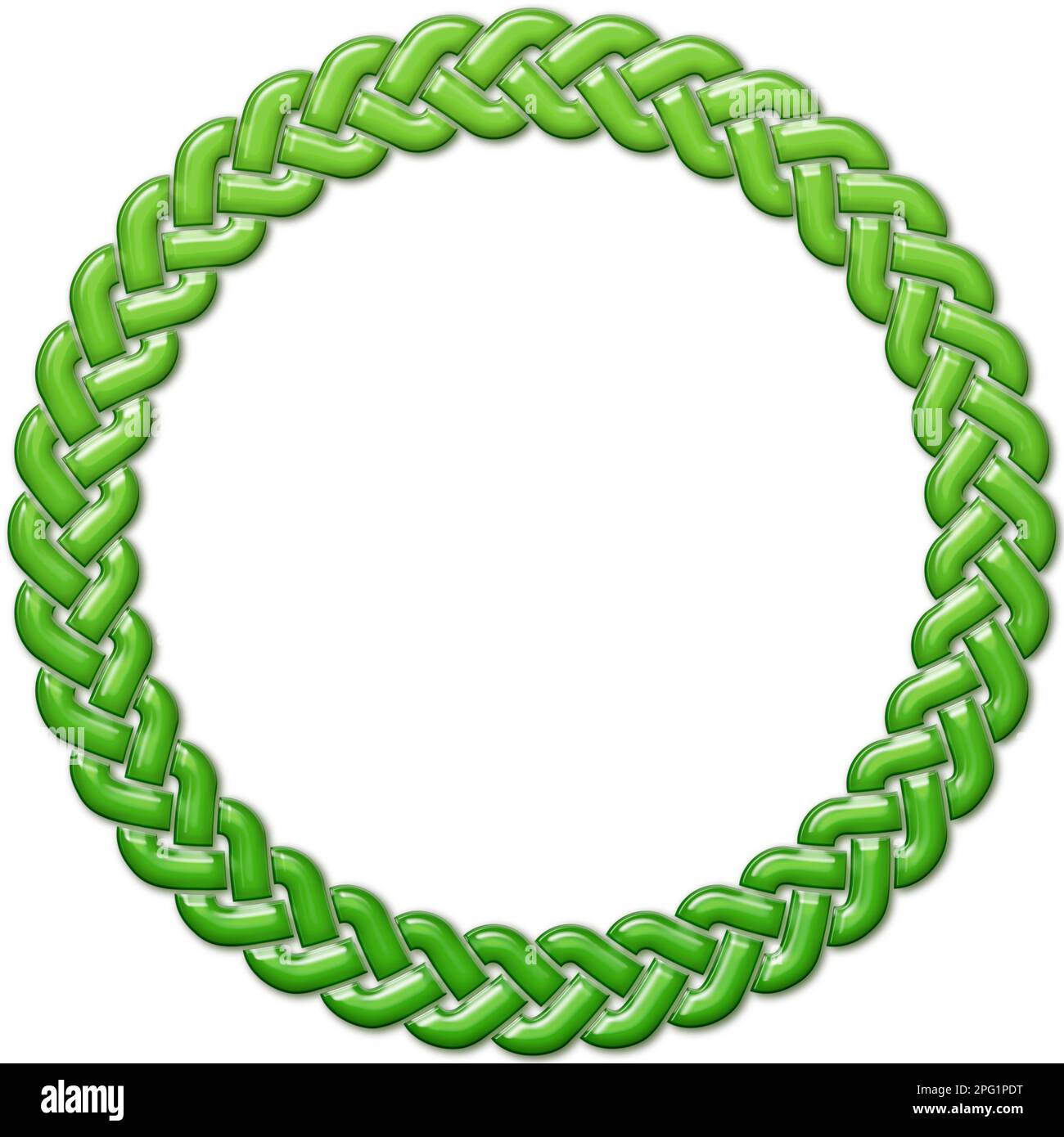 Circular border made with Celtic knots for use in designs for St ...