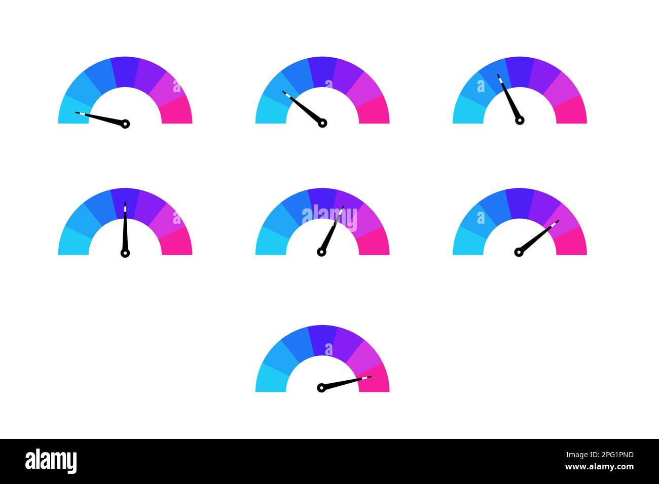 Meter illustration. Simple universal isolated gauge or speedometer ...