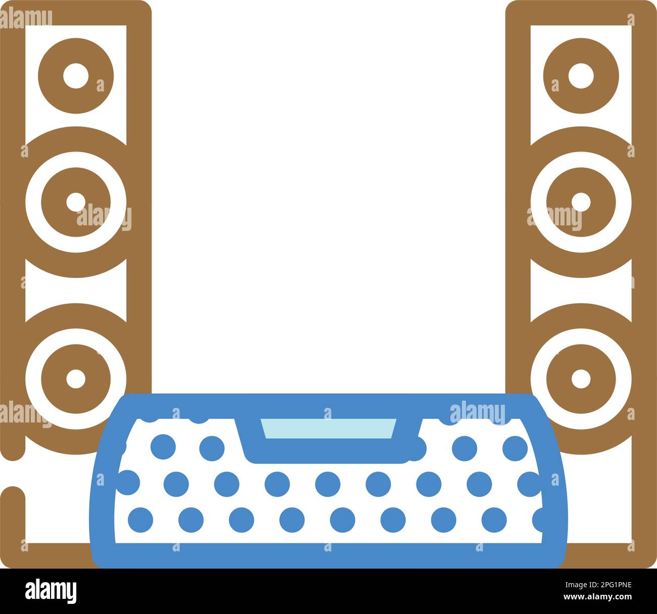 sound system living room color icon vector illustration Stock Vector ...