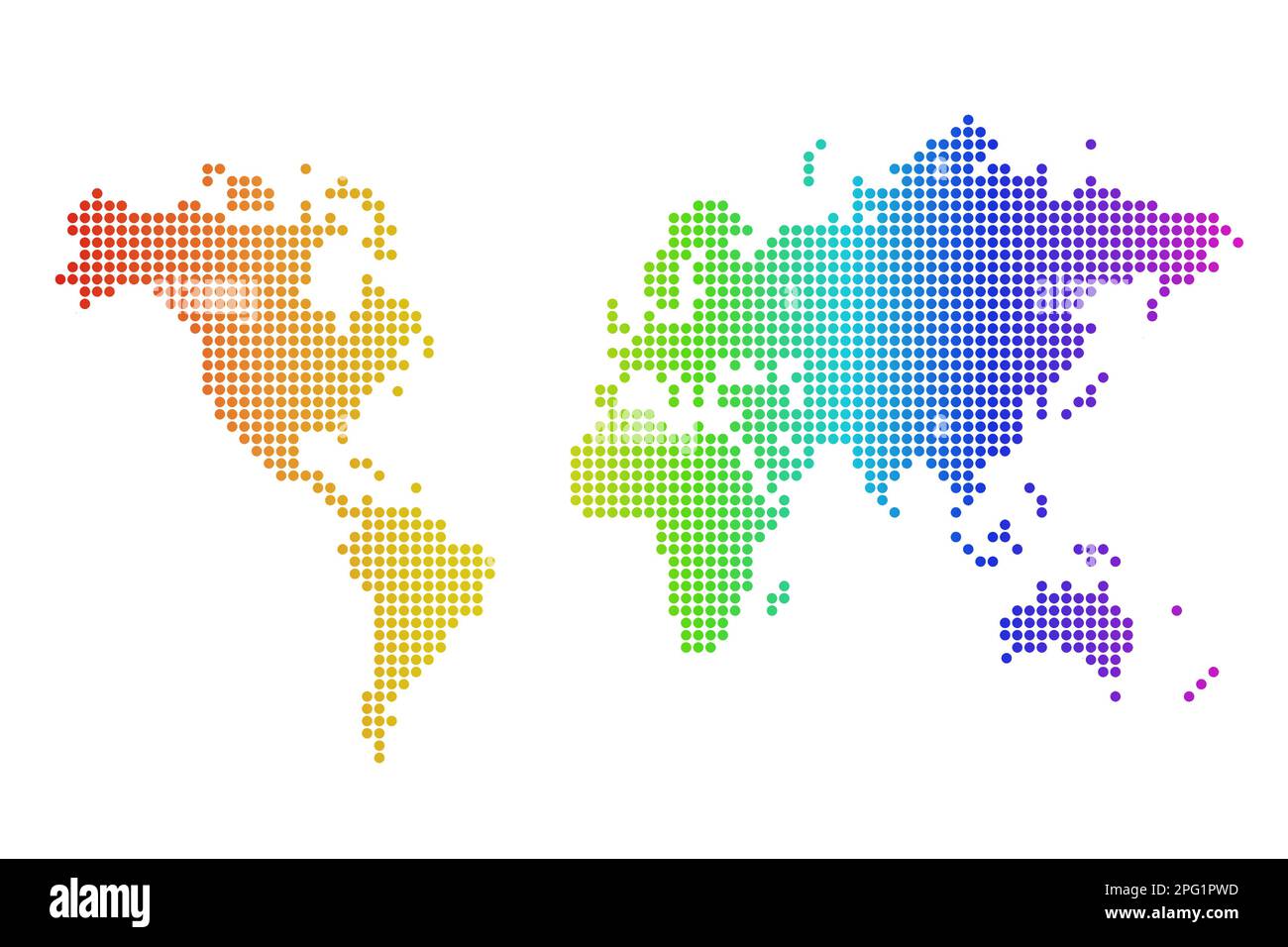 LGBT rainbow world map. LGBTQ concept vector world map Stock Vector ...