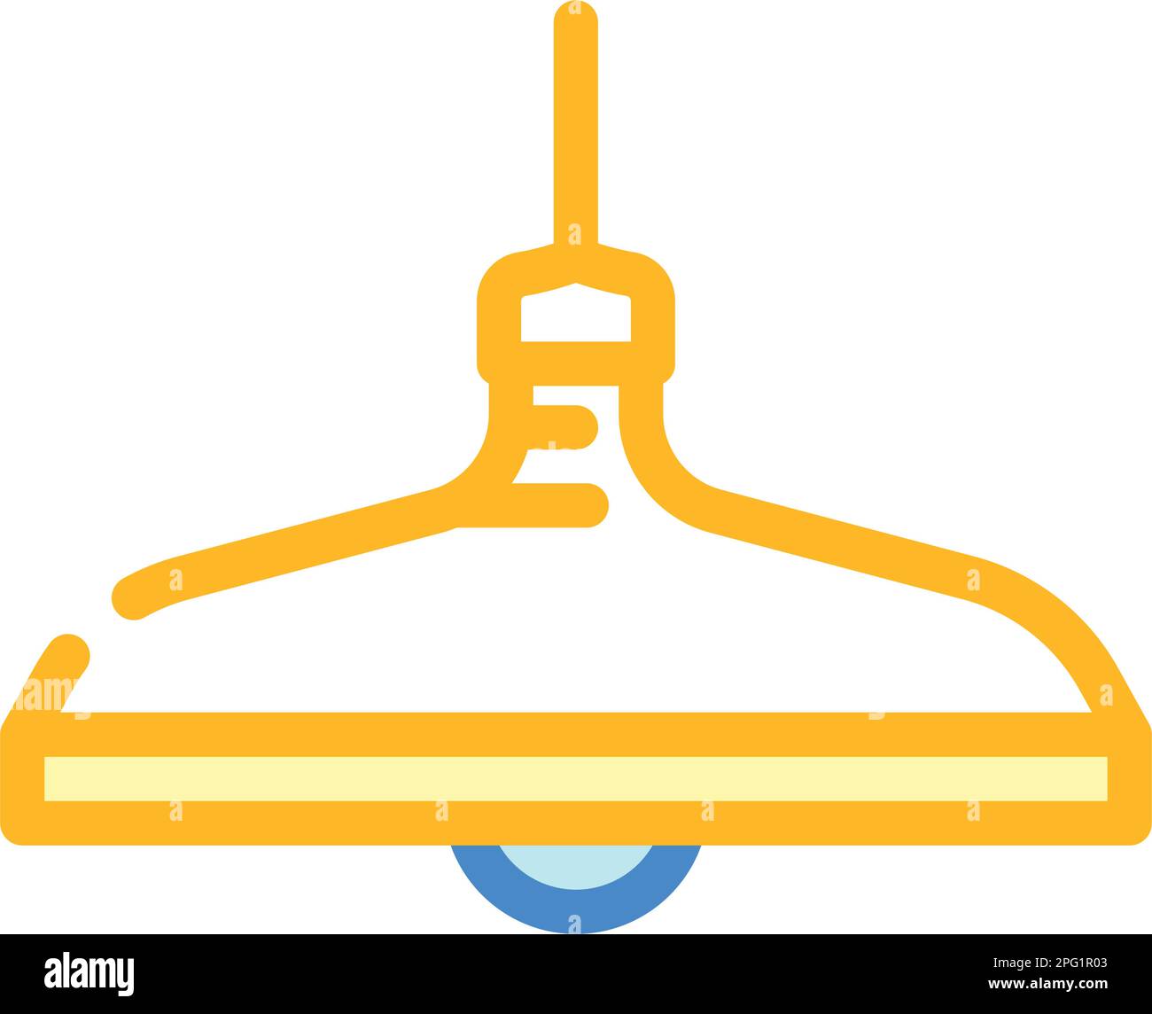 overhead lighting living room color icon vector illustration Stock ...