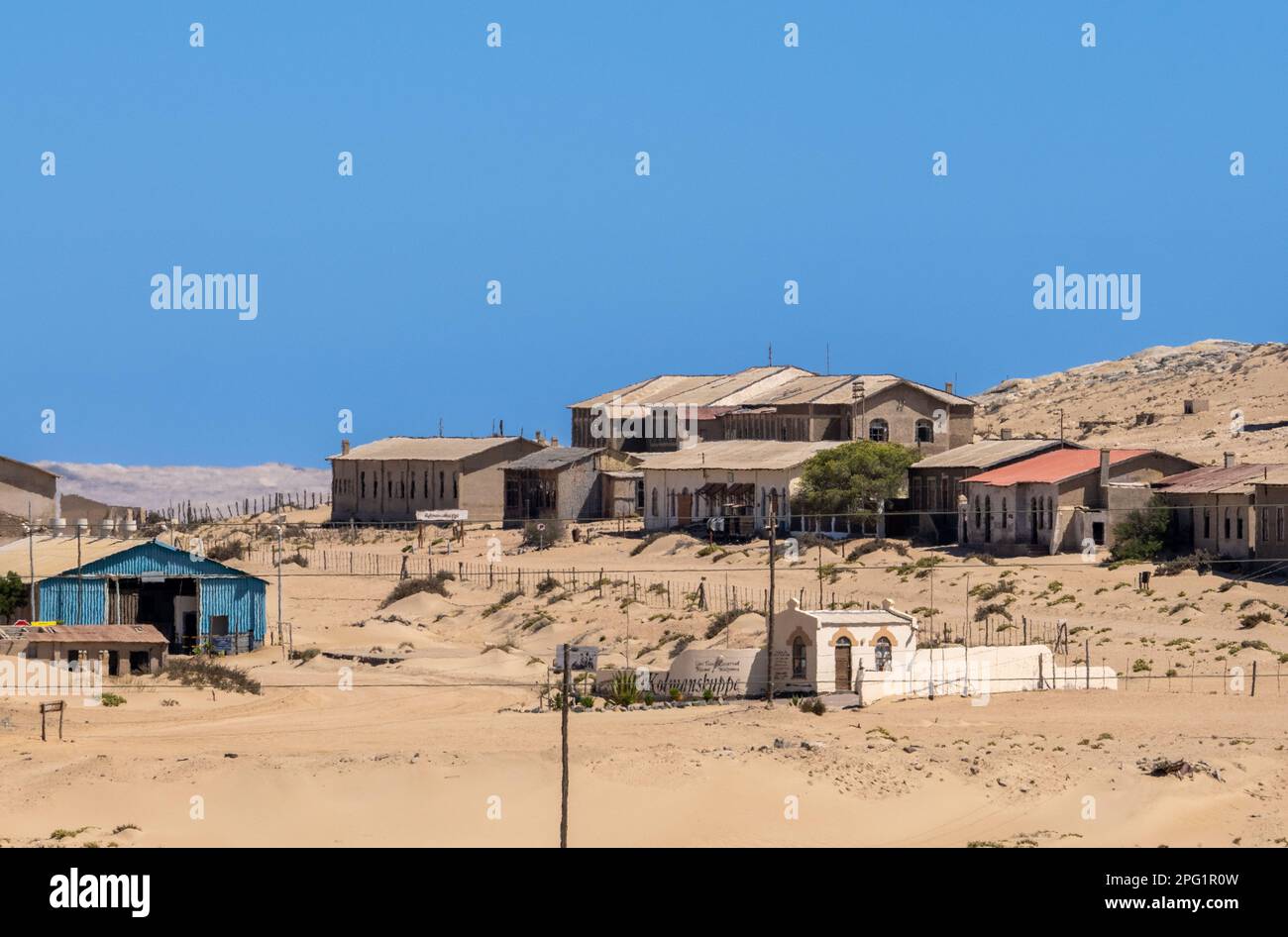 Kolmanskop ghost town in the Namib desert, Southerns Namibia. Former ...