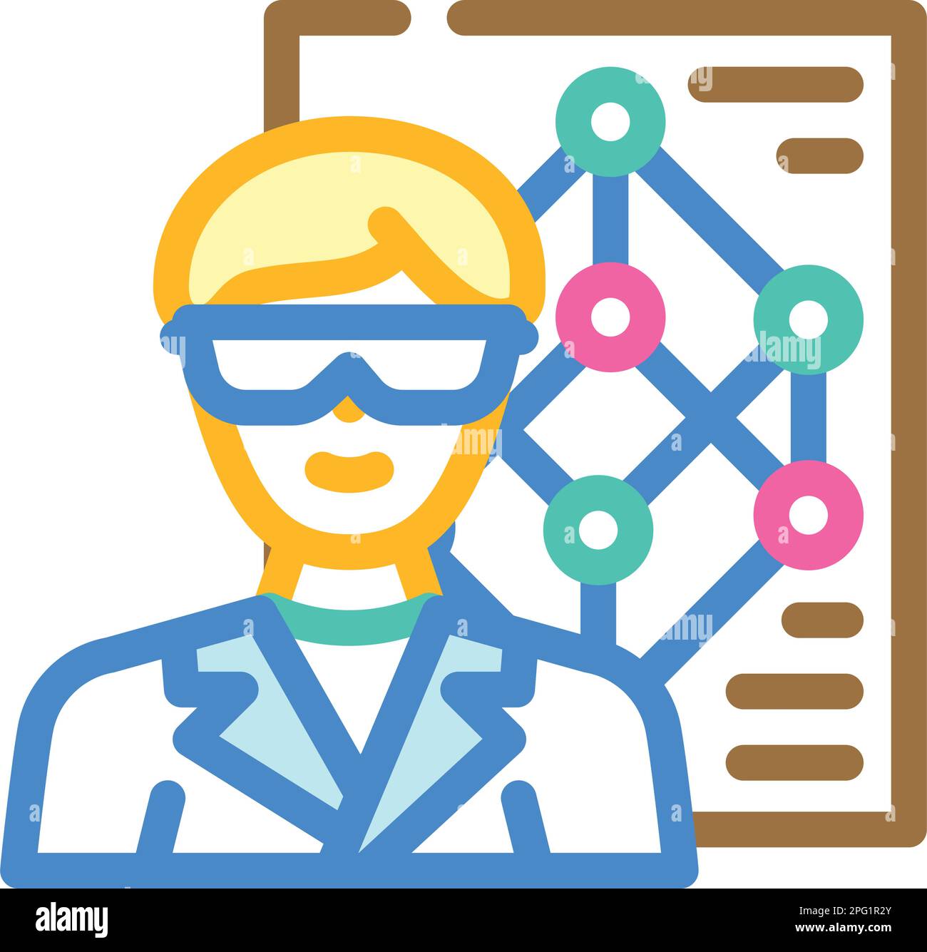 materials engineer technology color icon vector illustration Stock ...