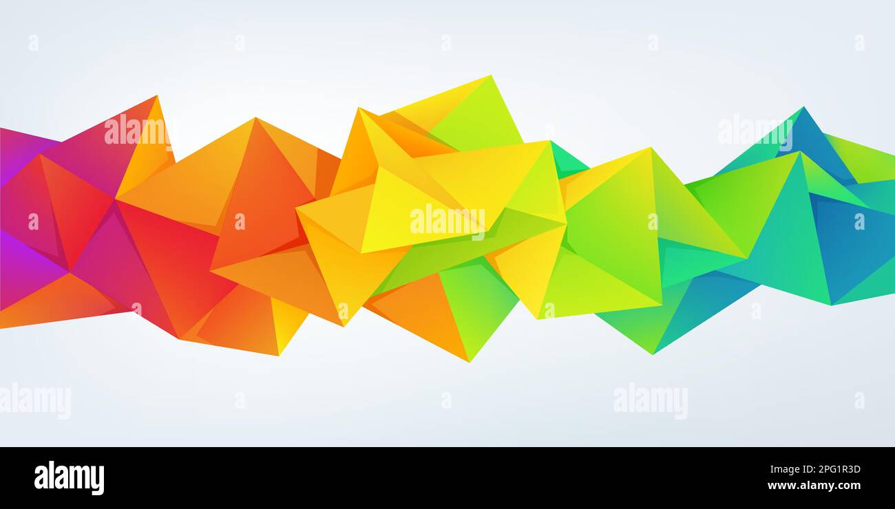 Vector abstract facet, low poly geometric triangle background. 3d ...