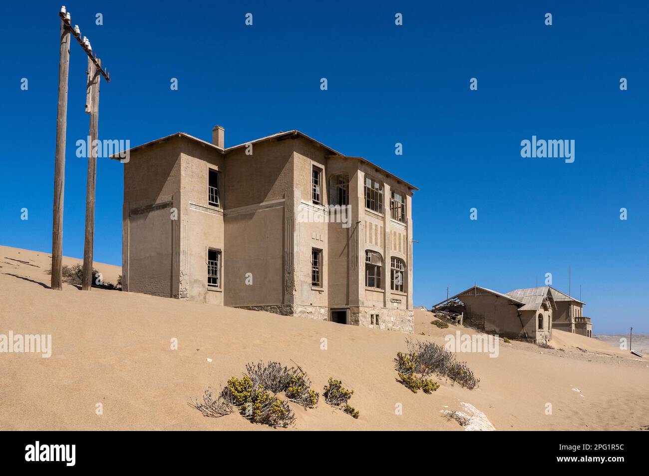 Kolmanskop ghost town in the Namib desert, Southerns Namibia. Former ...