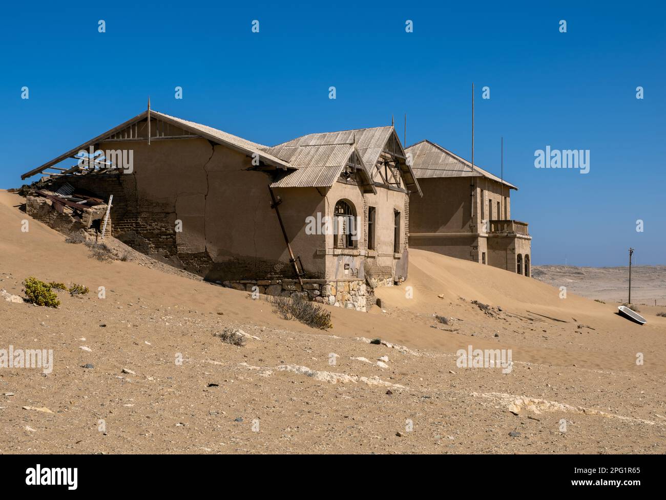 Kolmanskop ghost town in the Namib desert, Southerns Namibia. Former ...