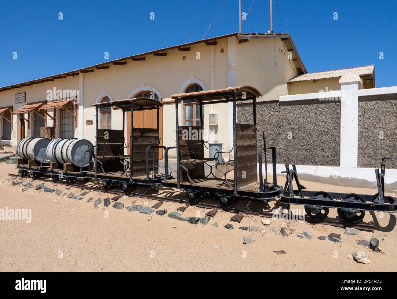 Kolmanskop ghost town in the Namib desert, Southerns Namibia. Former ...