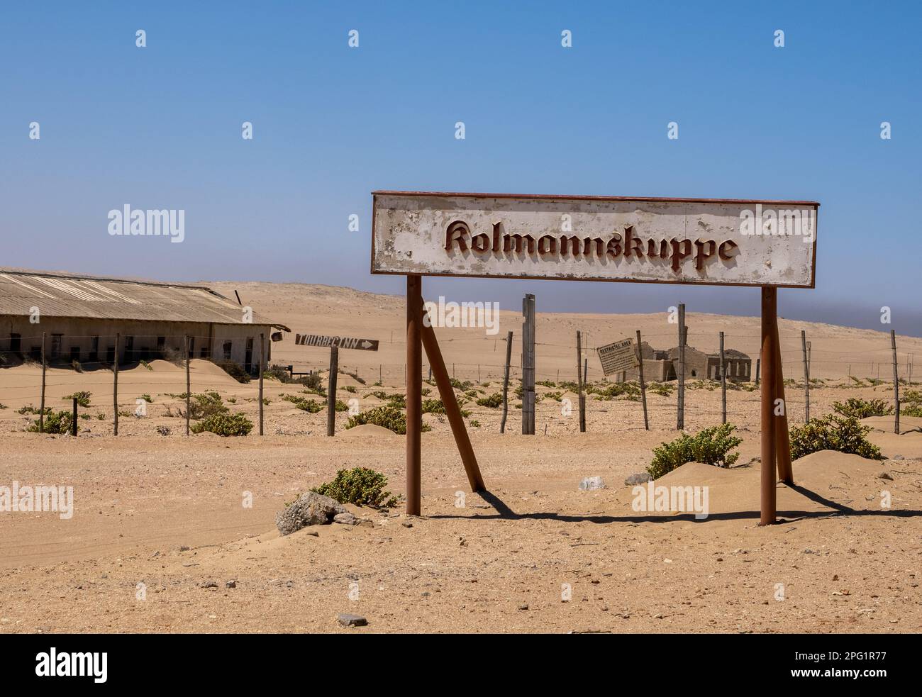 Kolmanskop ghost town in the Namib desert, Southerns Namibia. Former ...