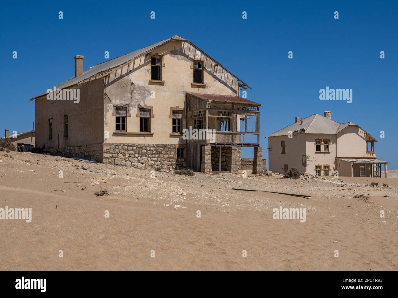 Kolmanskop ghost town in the Namib desert, Southerns Namibia. Former ...