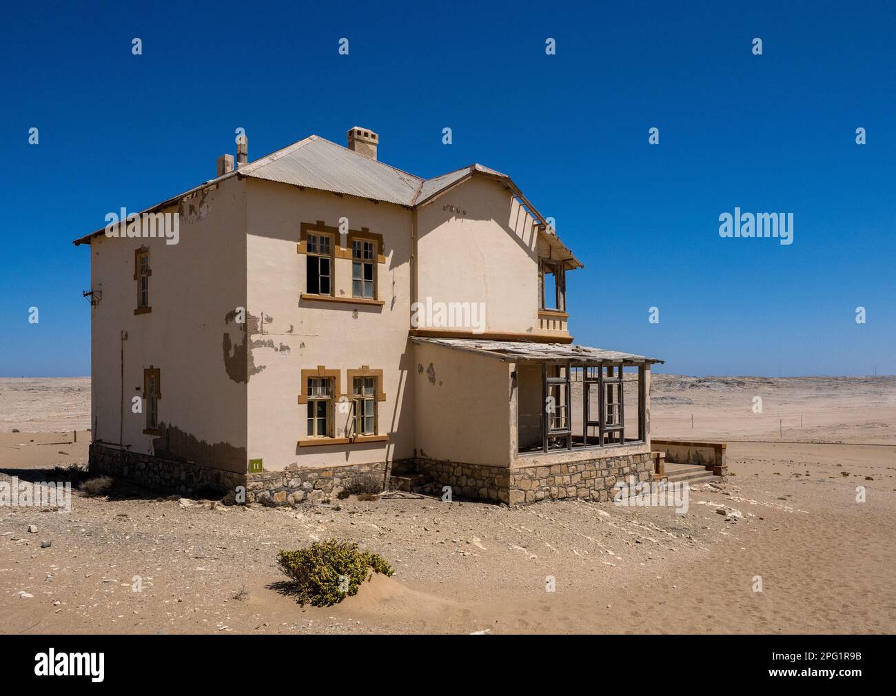 Kolmanskop ghost town in the Namib desert, Southerns Namibia. Former ...