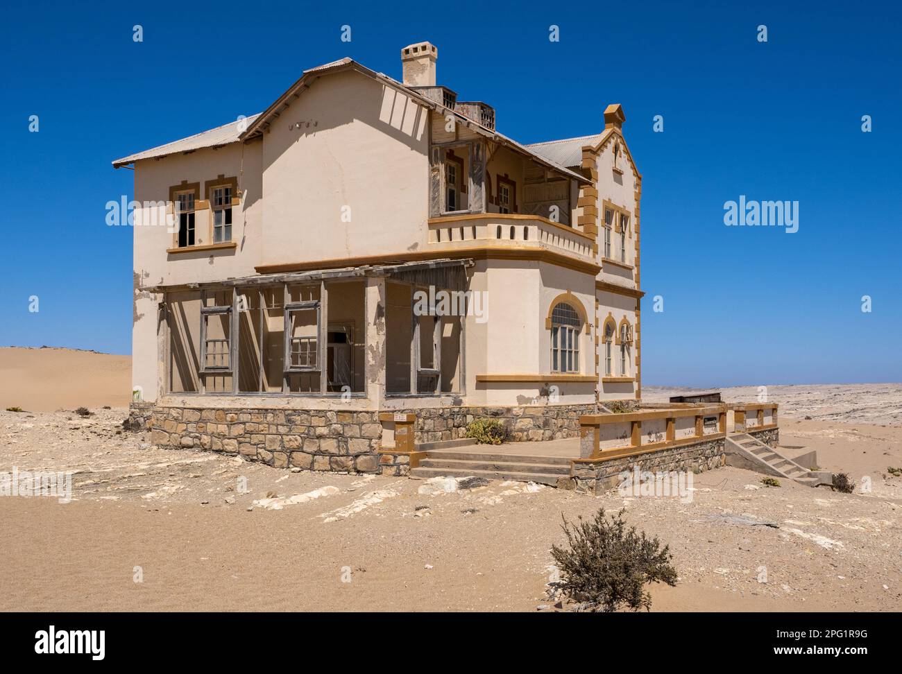 Kolmanskop ghost town in the Namib desert, Southerns Namibia. Former ...