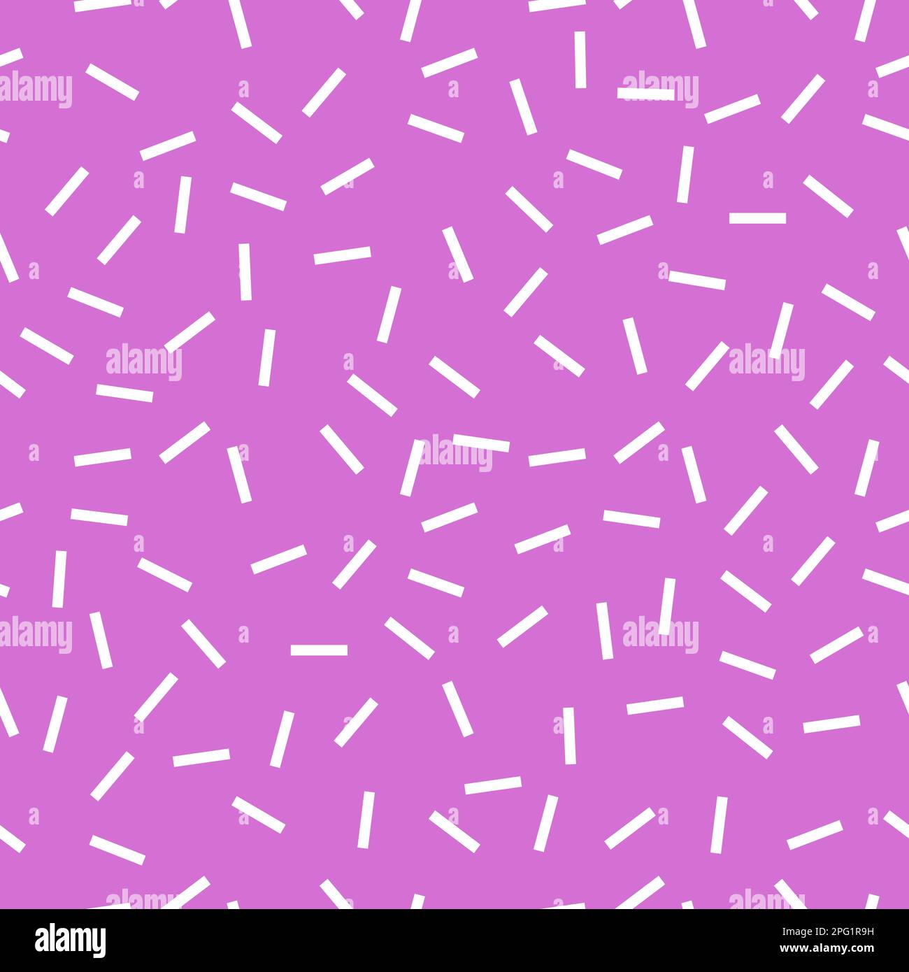 Straight line sprinkles background. Memphis style dash seamless vector ...