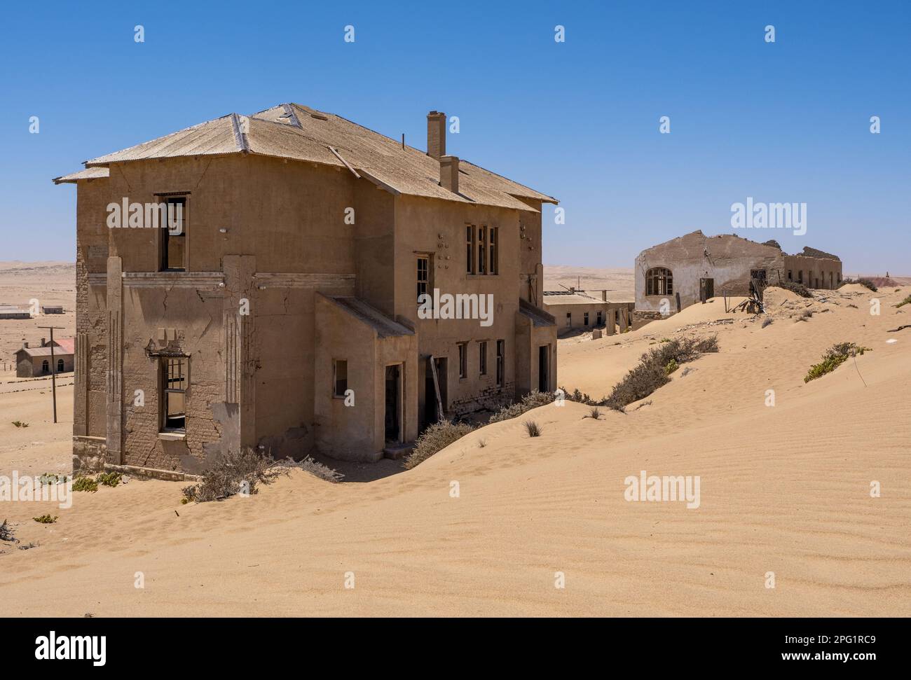 Kolmanskop ghost town in the Namib desert, Southerns Namibia. Former ...