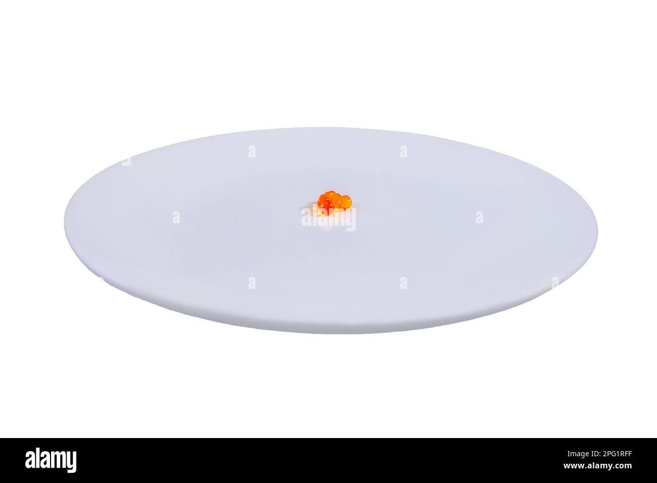 Concept with an empty plate. Copy space plate for food, isolated on a ...