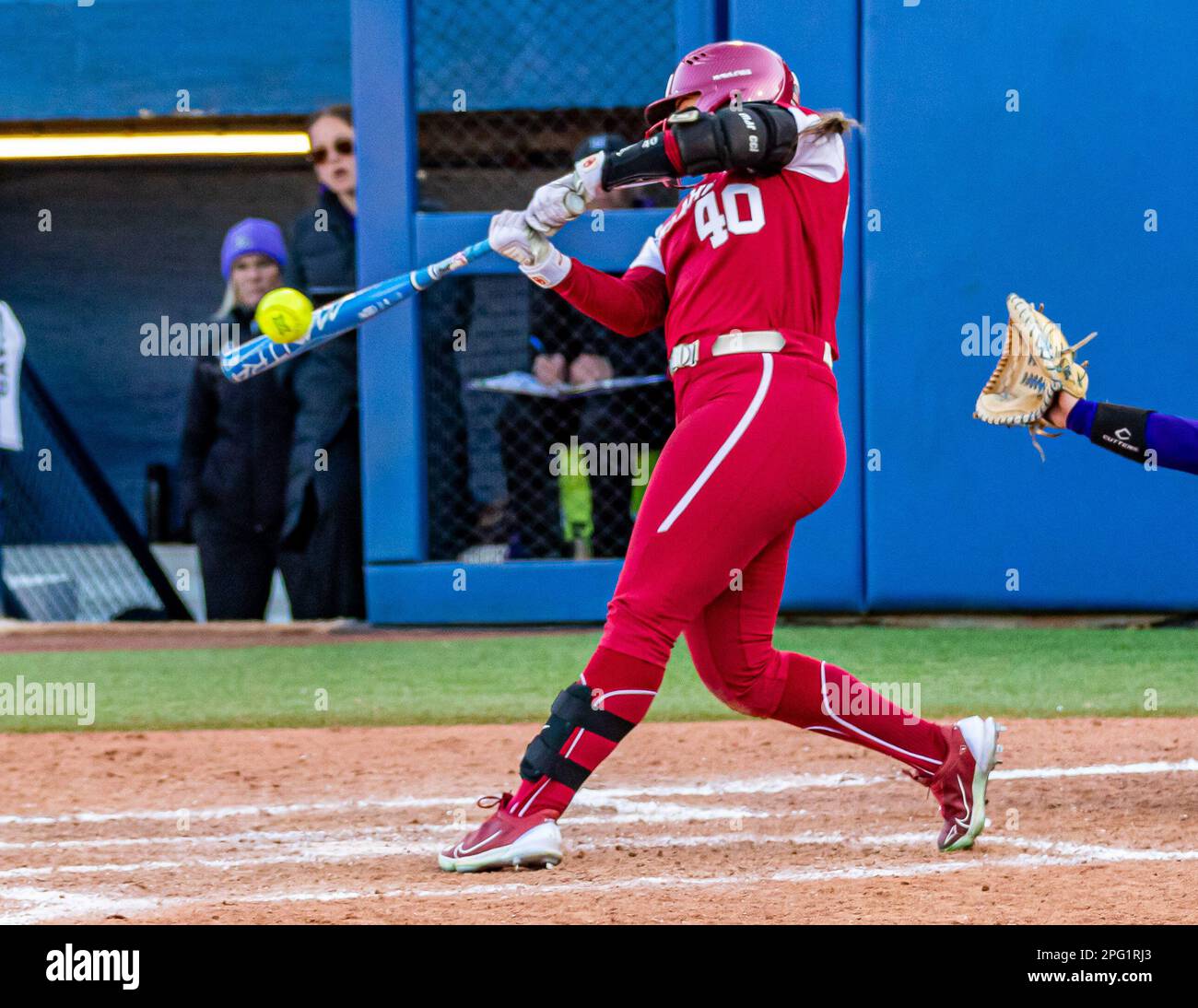 Oklahoma City, Oklahoma, USA. 18th Mar, 2023. Oklahoma's Alynah Torres ...