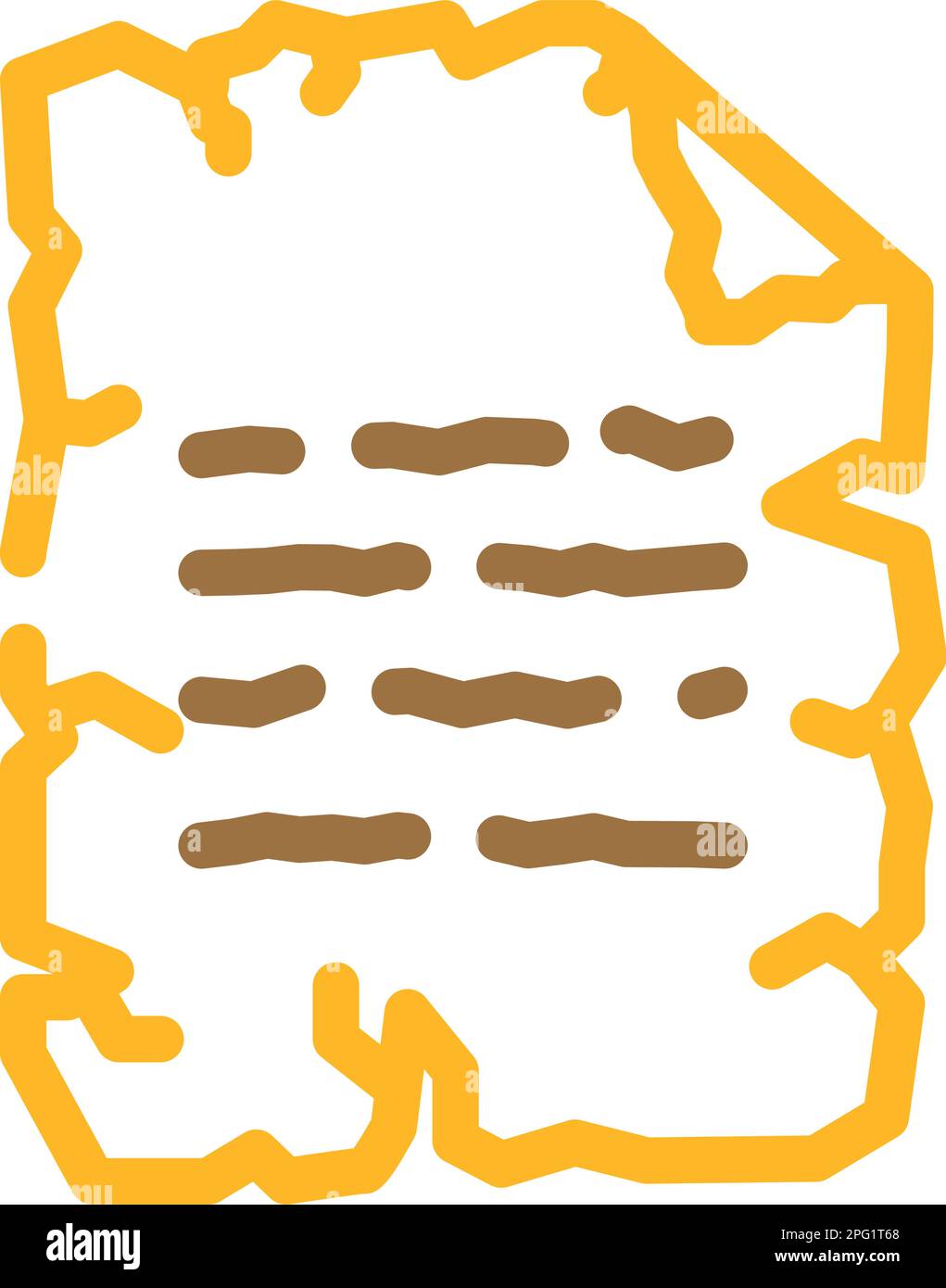 vintage paper color icon vector illustration Stock Vector Image & Art ...