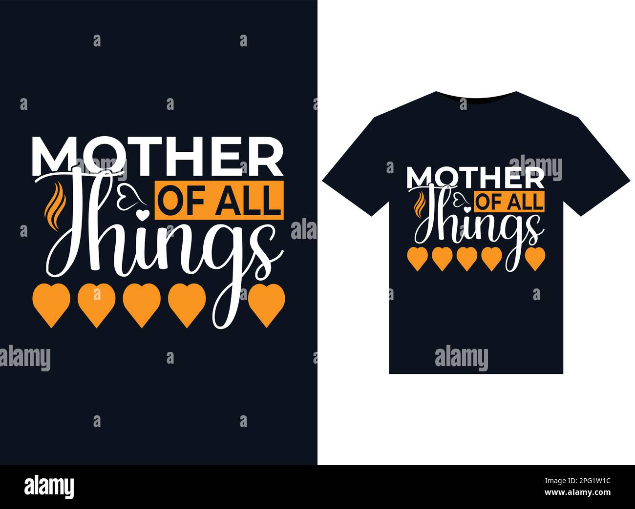 Mother of all Things illustrations for print-ready T-Shirts design ...