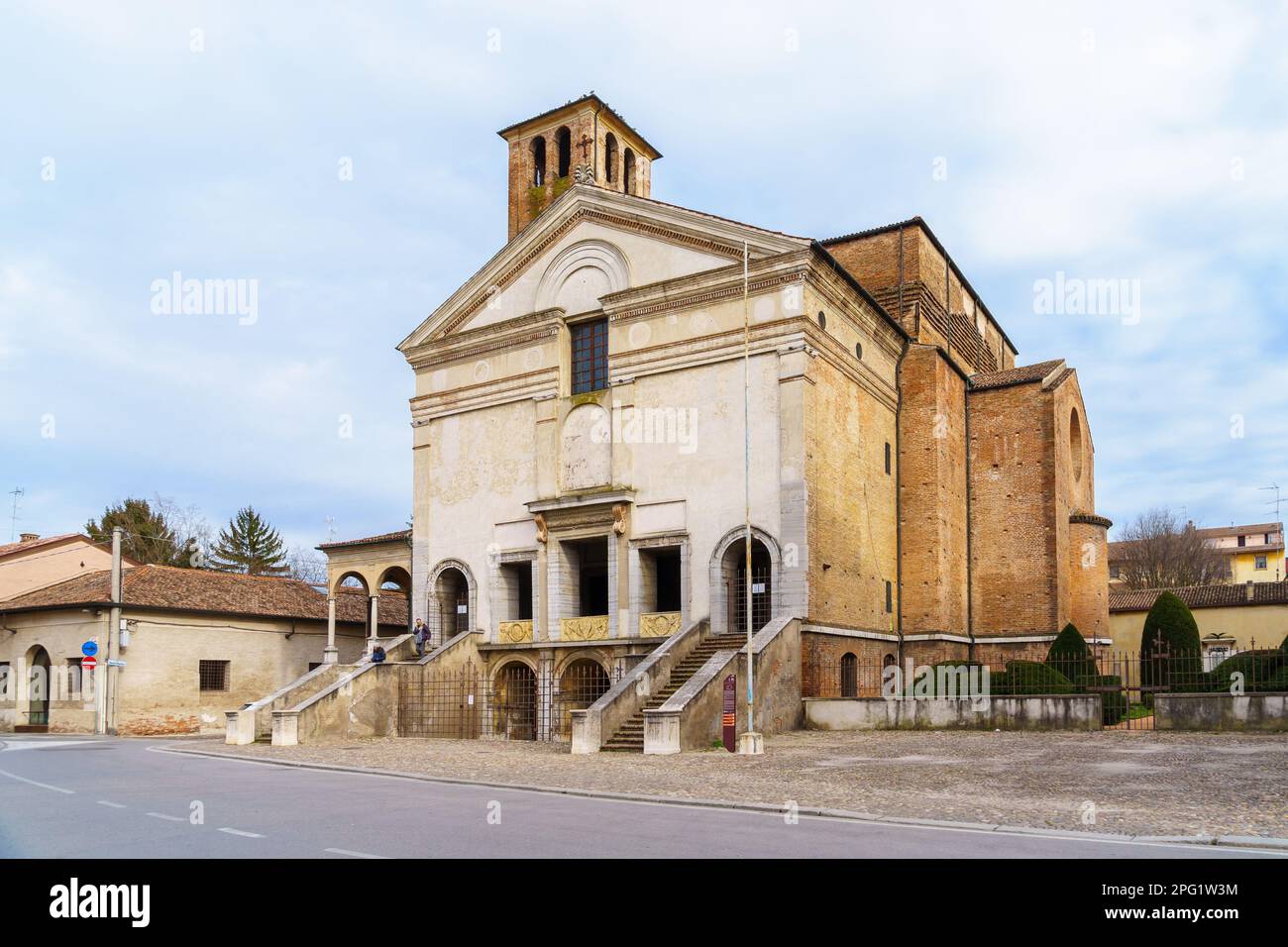 Mantua, Italy - February 27, 2023: View of the San Sebastiano Church ...
