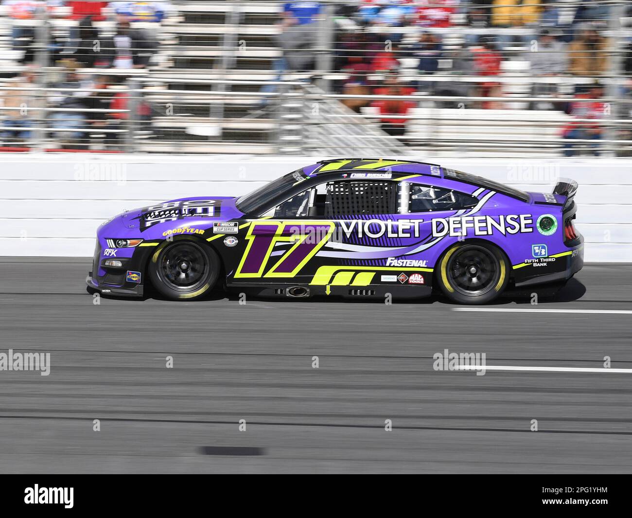 ATLANTA, GA - MARCH 19: Chris Buescher (#17 RFK Racing Violet Defense ...