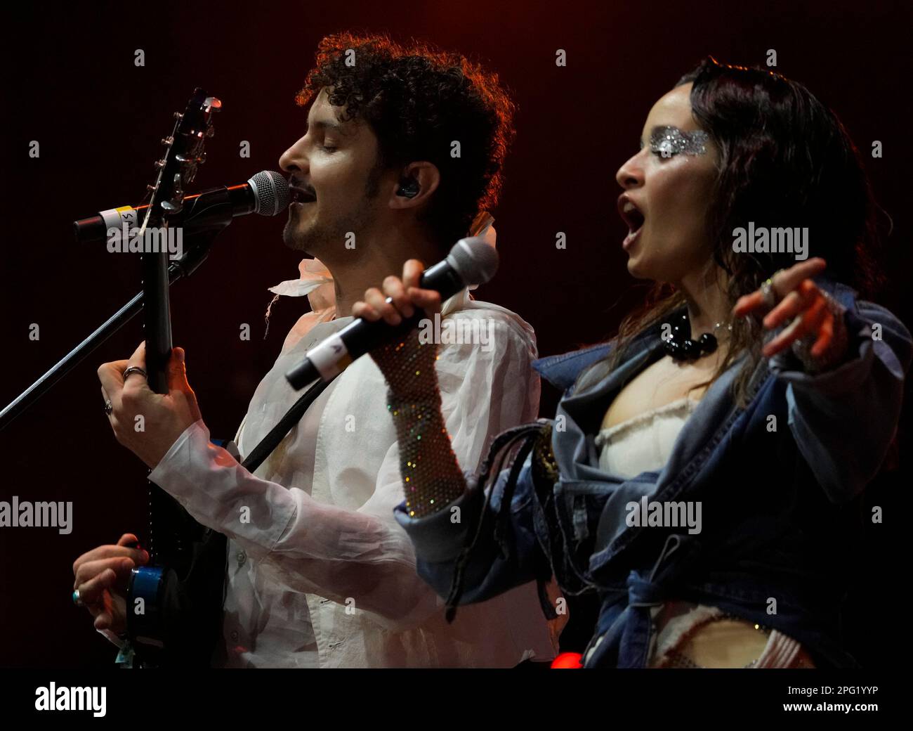Catalina García and Santiago Prieto, of Monsieur Perine perform during ...