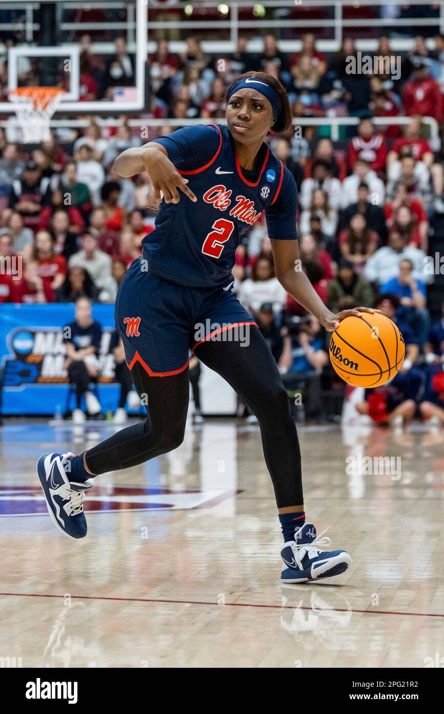 STANFORD, CA - MARCH 19: Ole Miss Rebels guard Marquesha Davis (2 ...