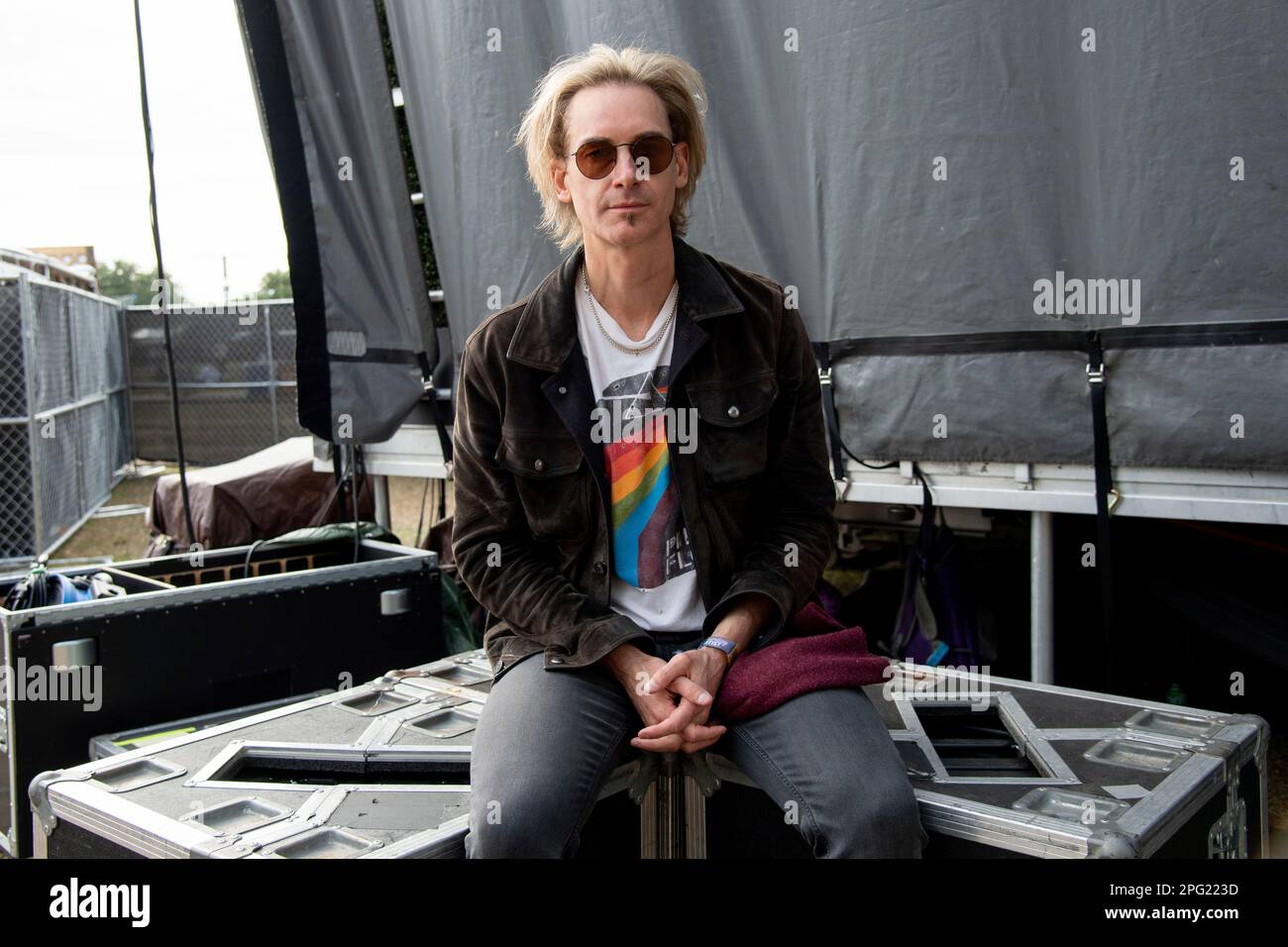 Bronson Arroyo poses at the Innings Festival on Sunday, March 19, 2023 ...