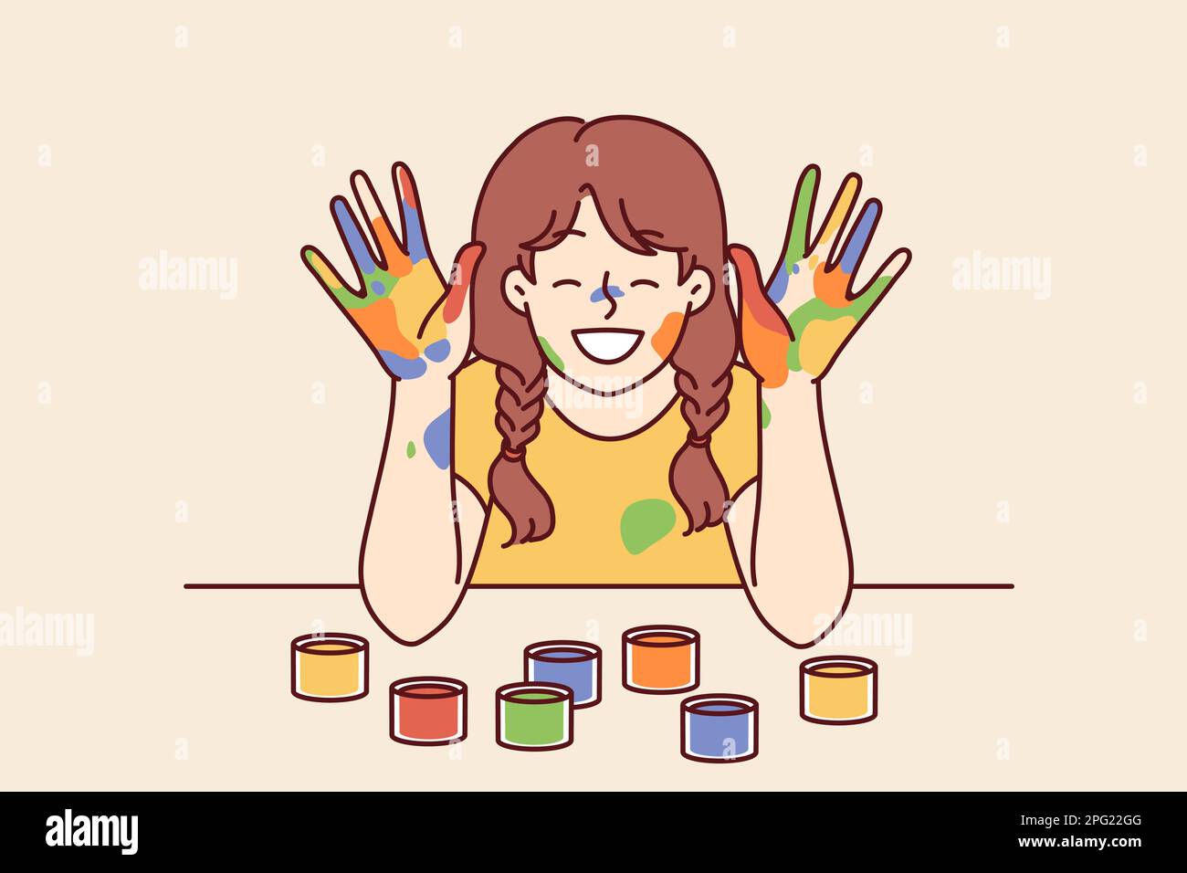 Baby smiling laughter on Stock Vector Images - Alamy