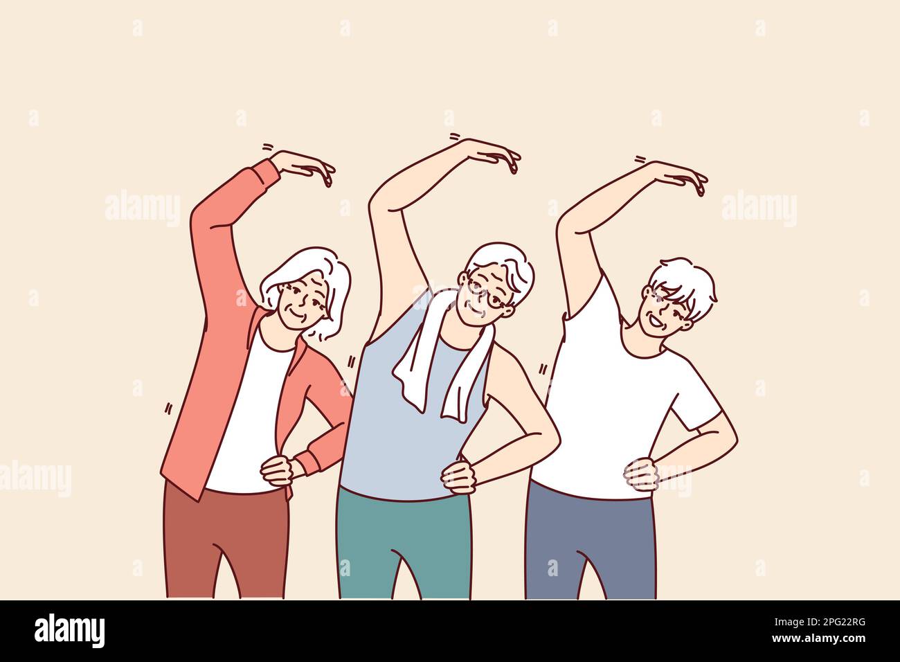 Active mature women Stock Vector Images - Alamy