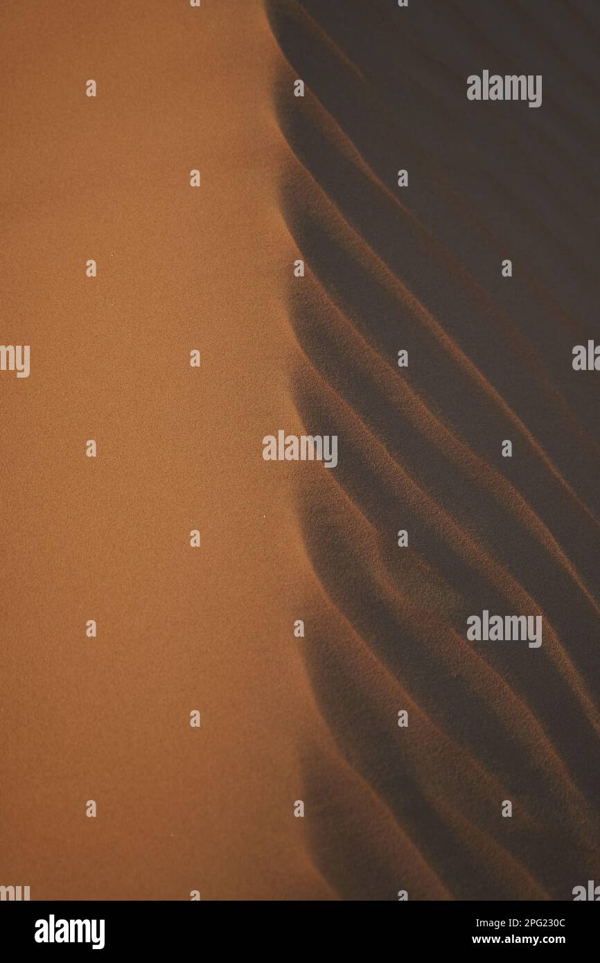 Vertical shot of a sand pattern on top of a dune Stock Photo - Alamy