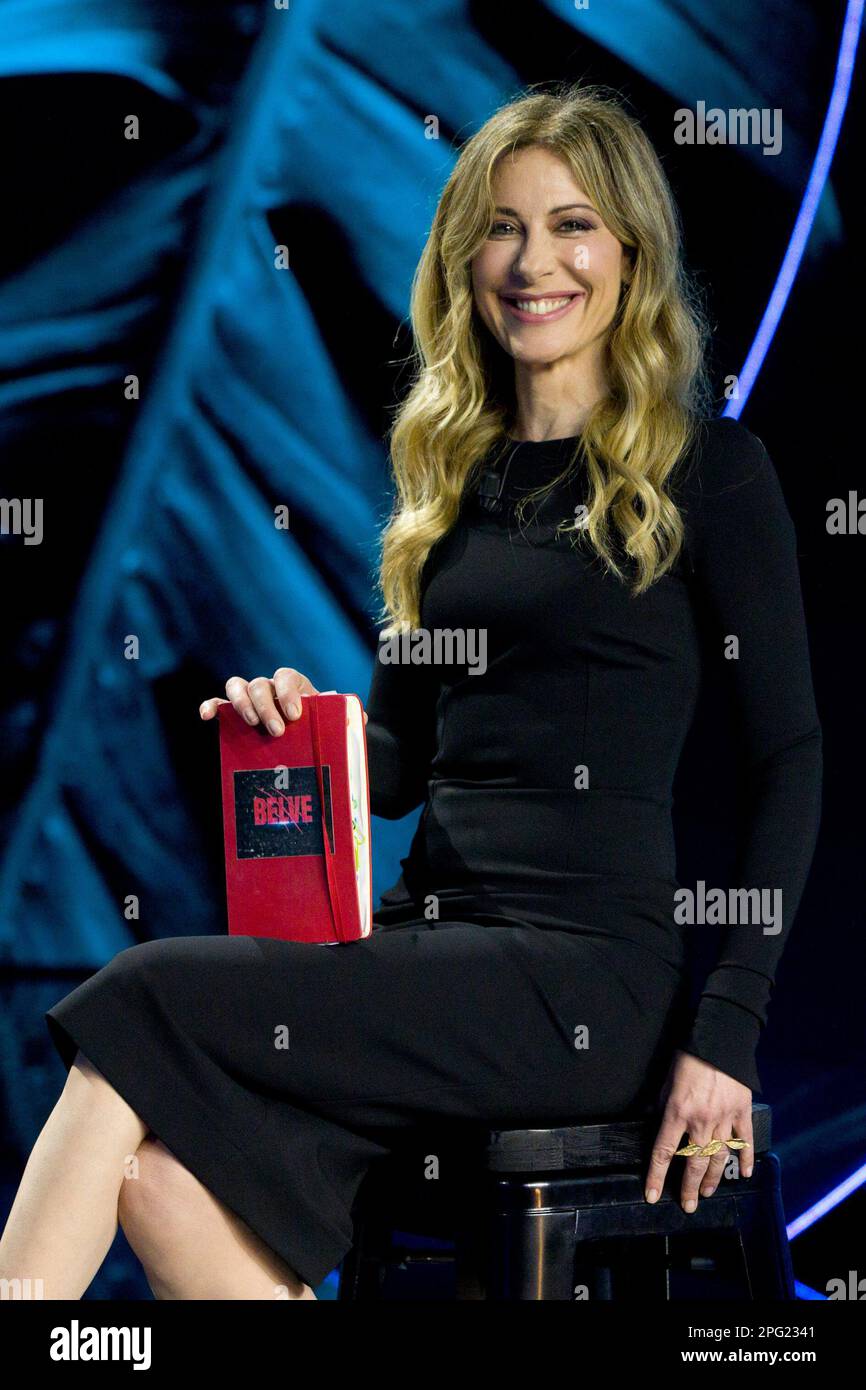 Rome, Italy. 20th Mar, 2023. Rome, Lumina studios, "Belve" TV show. In ...
