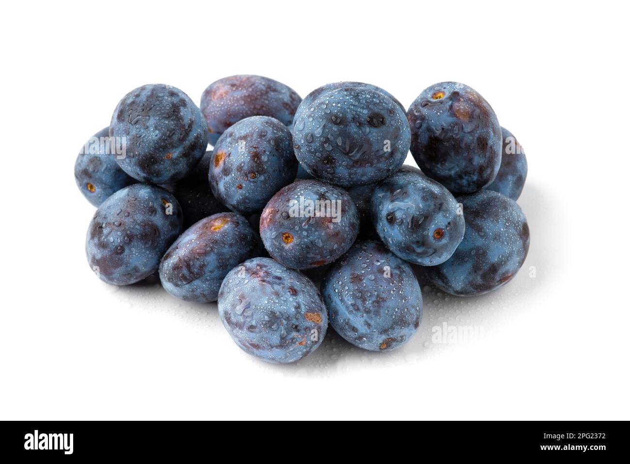 Red plum path isolated Cut Out Stock Images & Pictures - Alamy