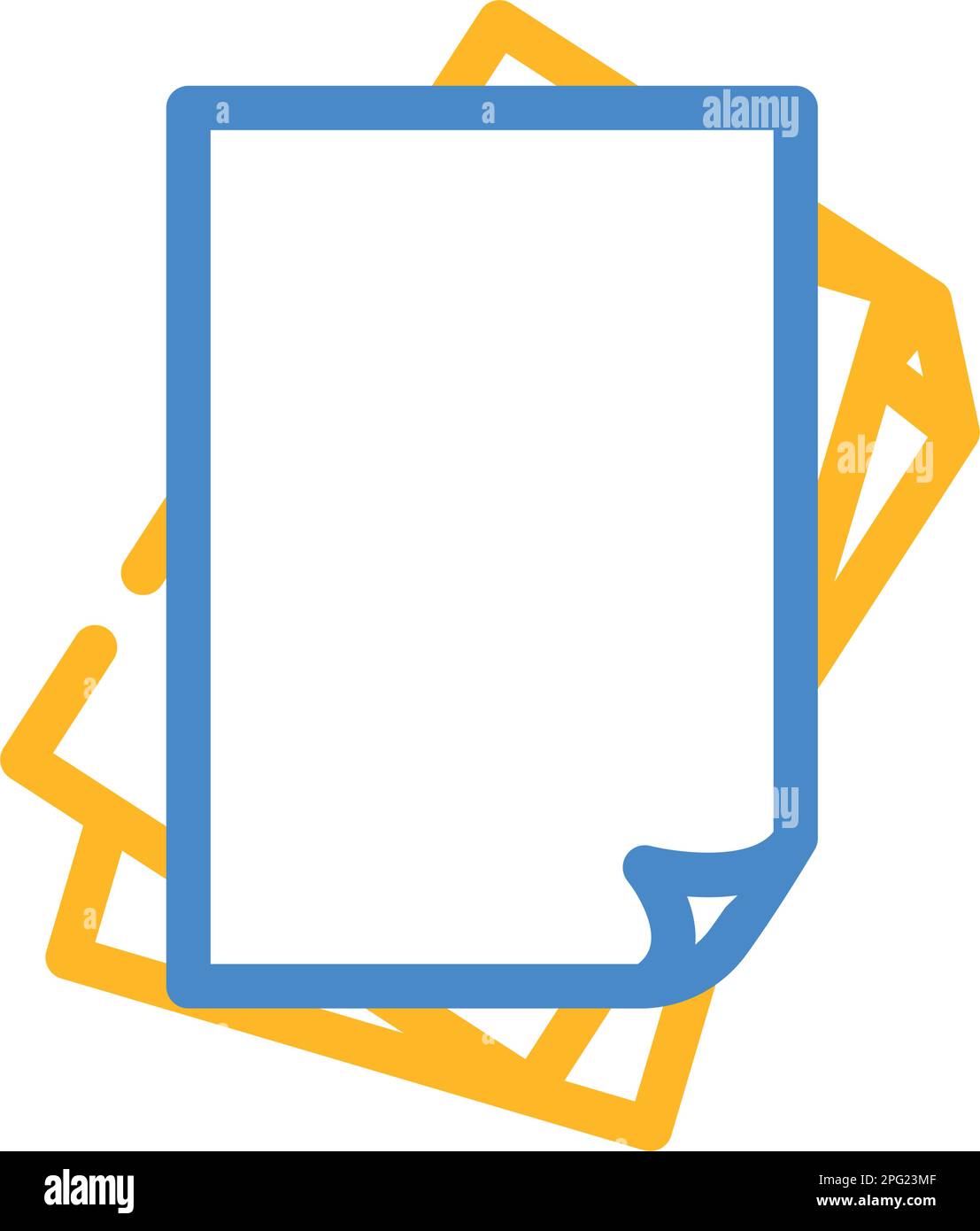 sheet paper document color icon vector illustration Stock Vector Image ...