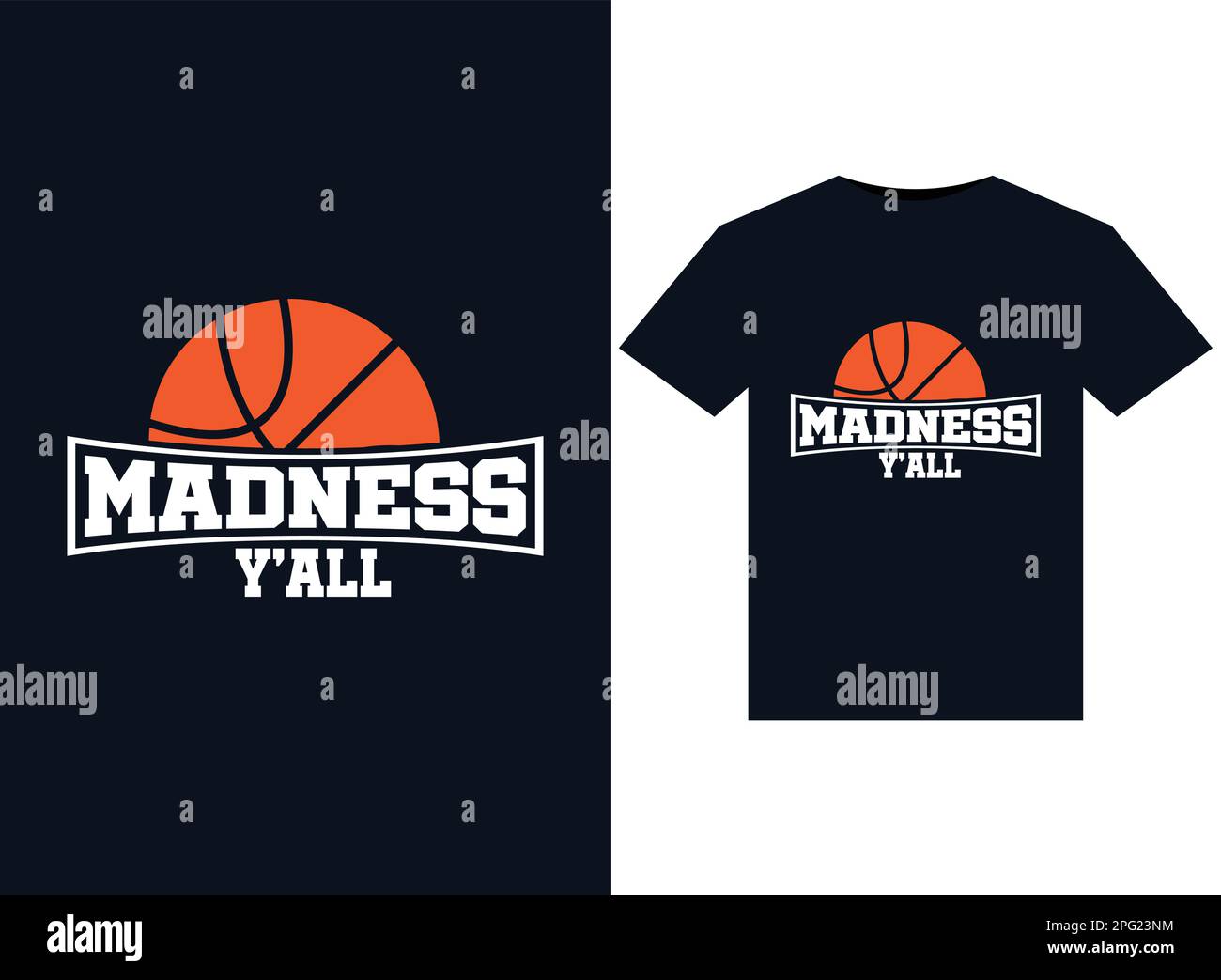Madness y’all illustrations for print-ready T-Shirts design Stock ...