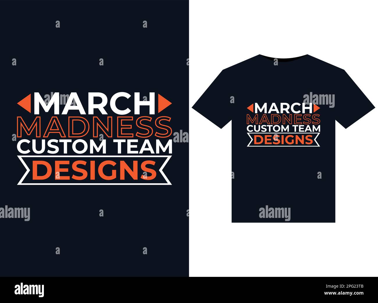 March Madness Custom team designs illustrations for print-ready T ...