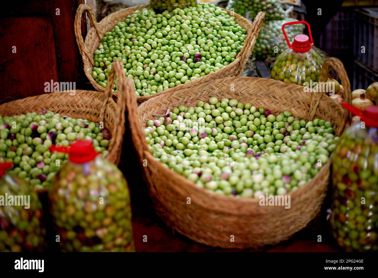 Fresh green olives sale in hi-res stock photography and images - Alamy