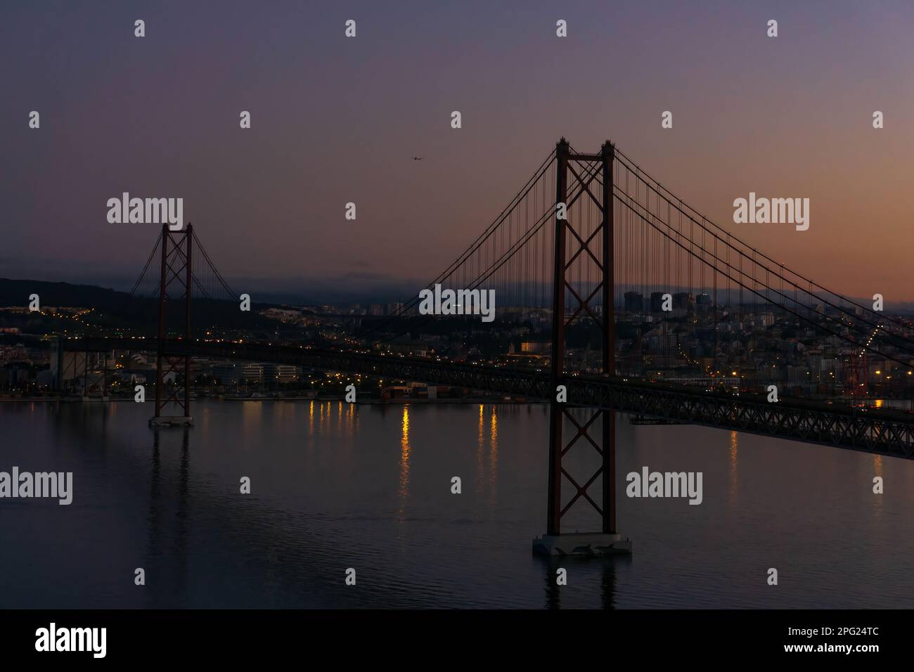 Red Bridge April 25th in Lisbon at down Stock Photo - Alamy