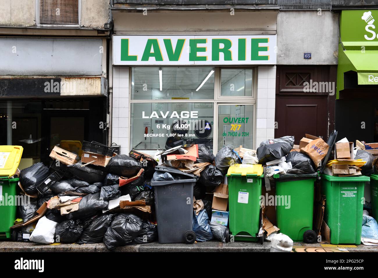 Garbage Strike Collection in Paris in march 2023 - France Stock Photo ...