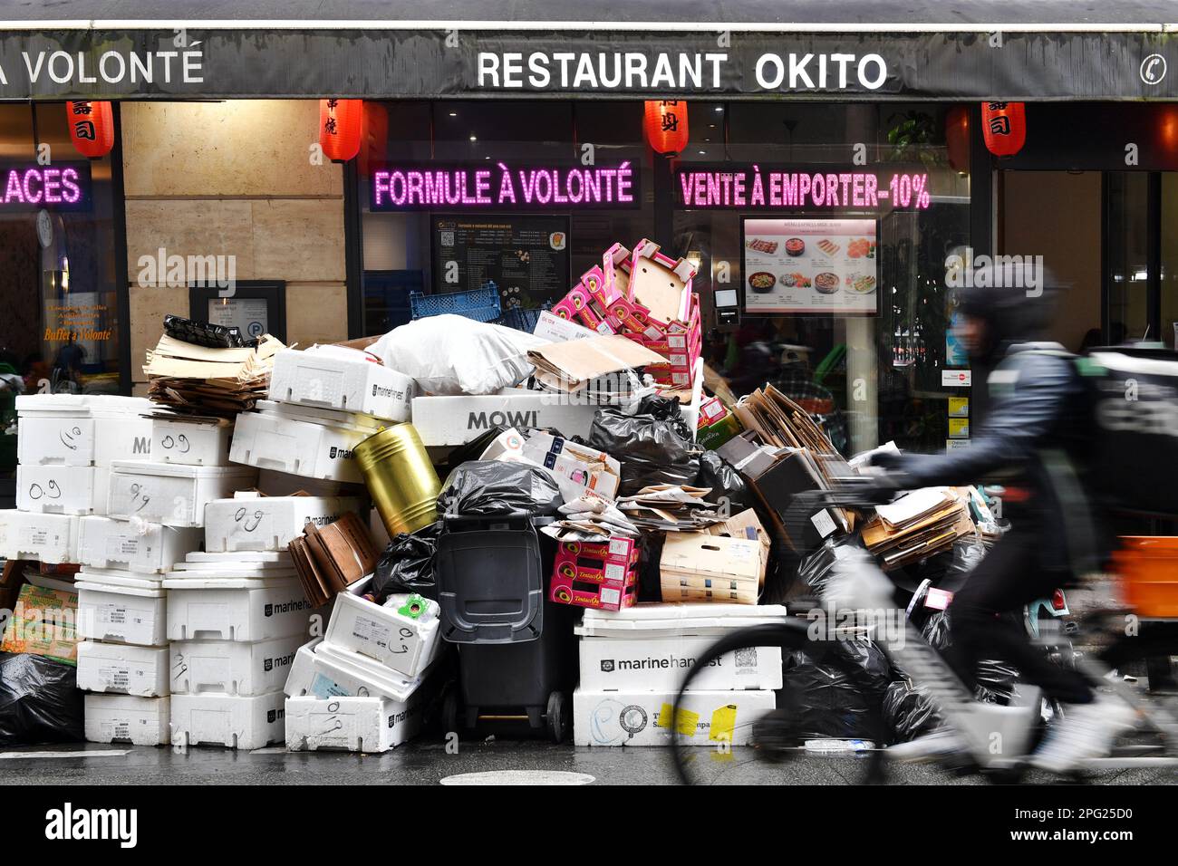 Garbage Strike Collection in Paris in march 2023 - France Stock Photo ...