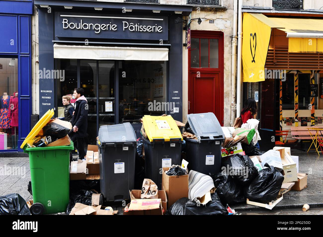 Garbage Strike Collection in Paris in march 2023 - France Stock Photo ...