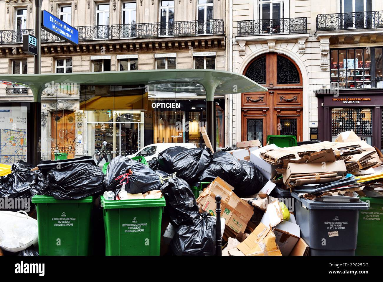 Garbage Strike Collection in Paris in march 2023 - France Stock Photo ...