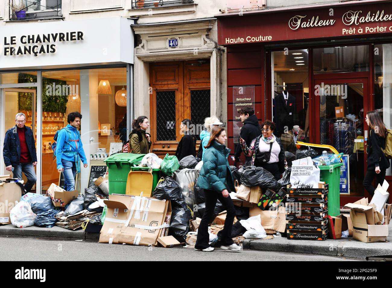Garbage Strike Collection in Paris in march 2023 - France Stock Photo ...